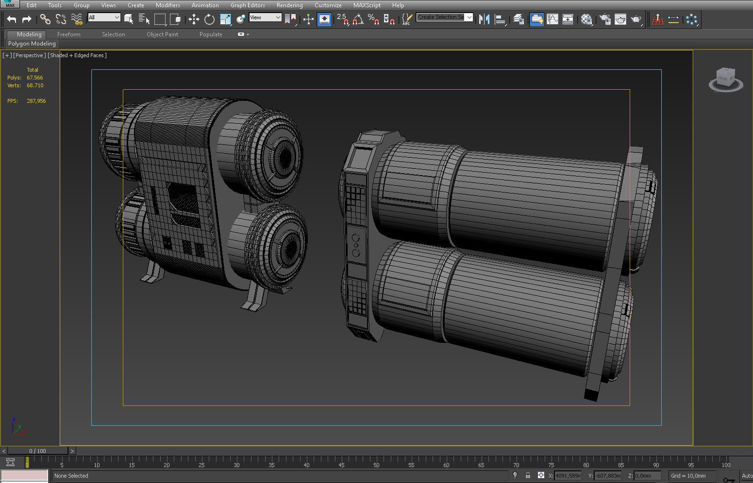 sci fi oil tanks free models free 3D model | CGTrader