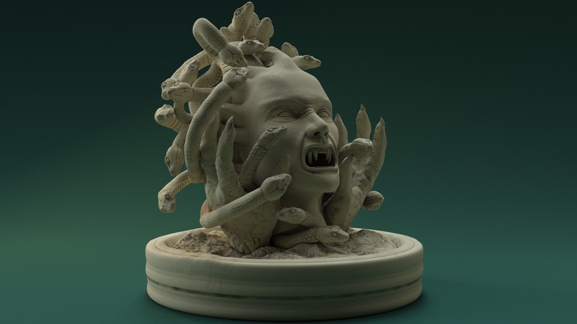 Medusa 3D model 3D printable | CGTrader