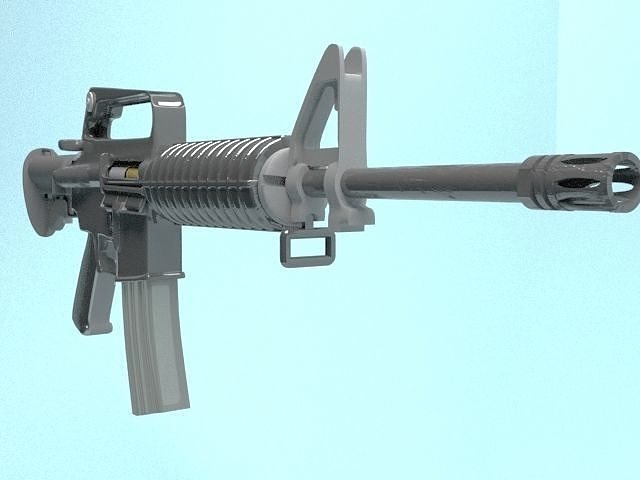 M-16 A3 3D model | CGTrader