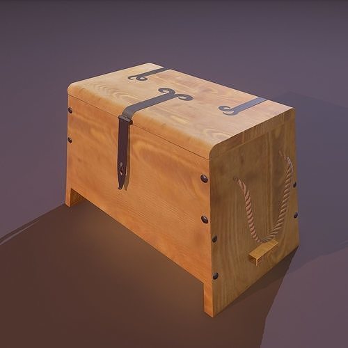 Mini Chest with Latch free 3D model | CGTrader