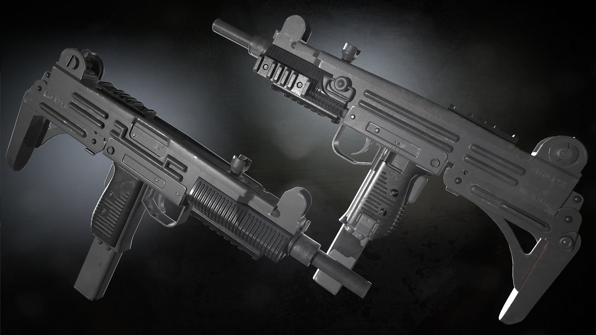 3D model Uzi Sub Machine Gun VR / AR / low-poly rigged | CGTrader