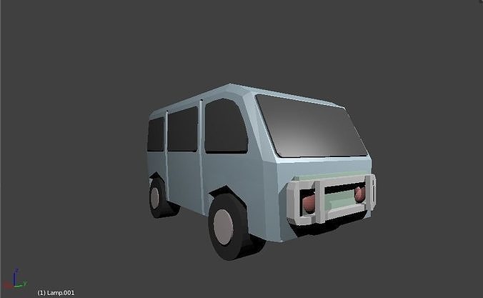 3D model Low poly Van car VR / AR / low-poly | CGTrader
