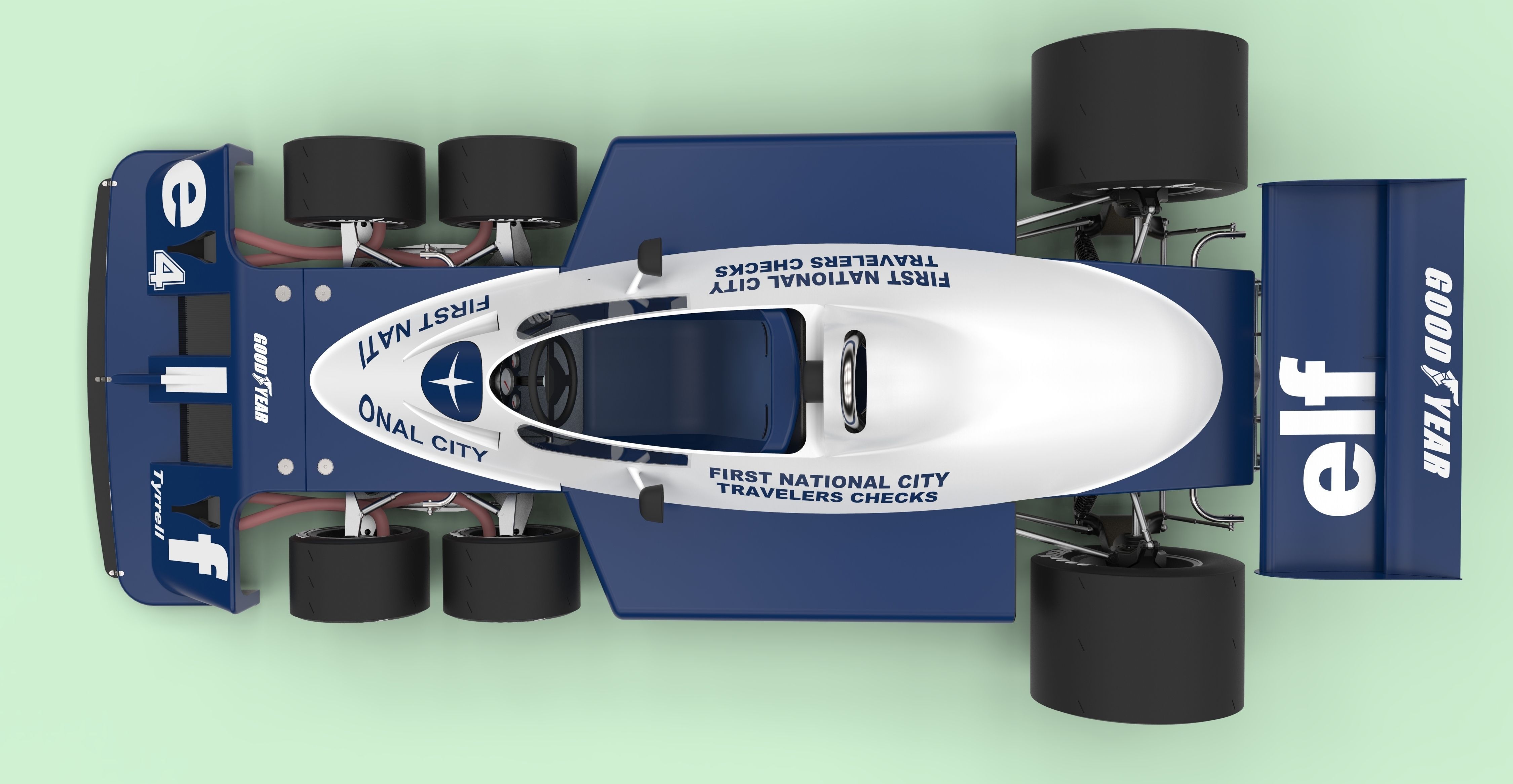 Tyrrell P34B six-wheeler Formula 1 3D model | CGTrader
