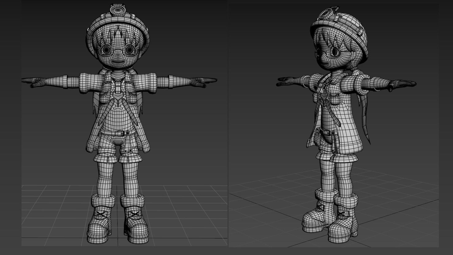 Riko Anime Made in Abyss VRChat 3D model rigged | CGTrader