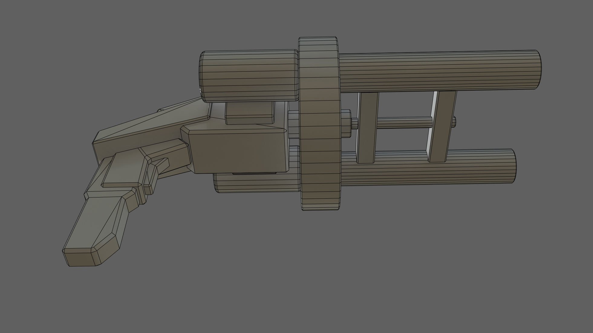 3D model Gun Lowpoly PBR VR / AR / low-poly | CGTrader