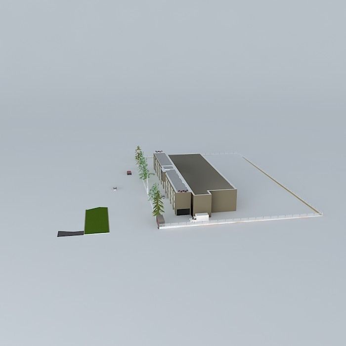 food factory free 3D model | CGTrader