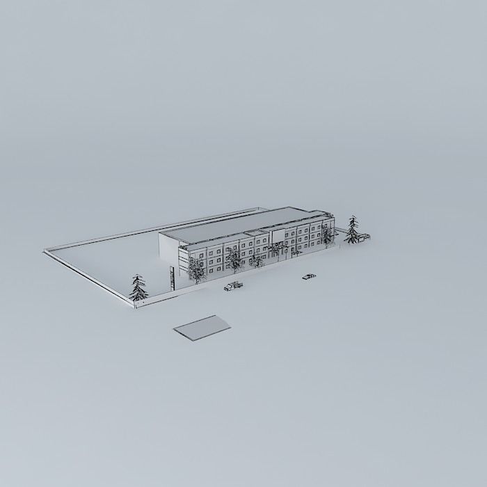 food factory free 3D model | CGTrader