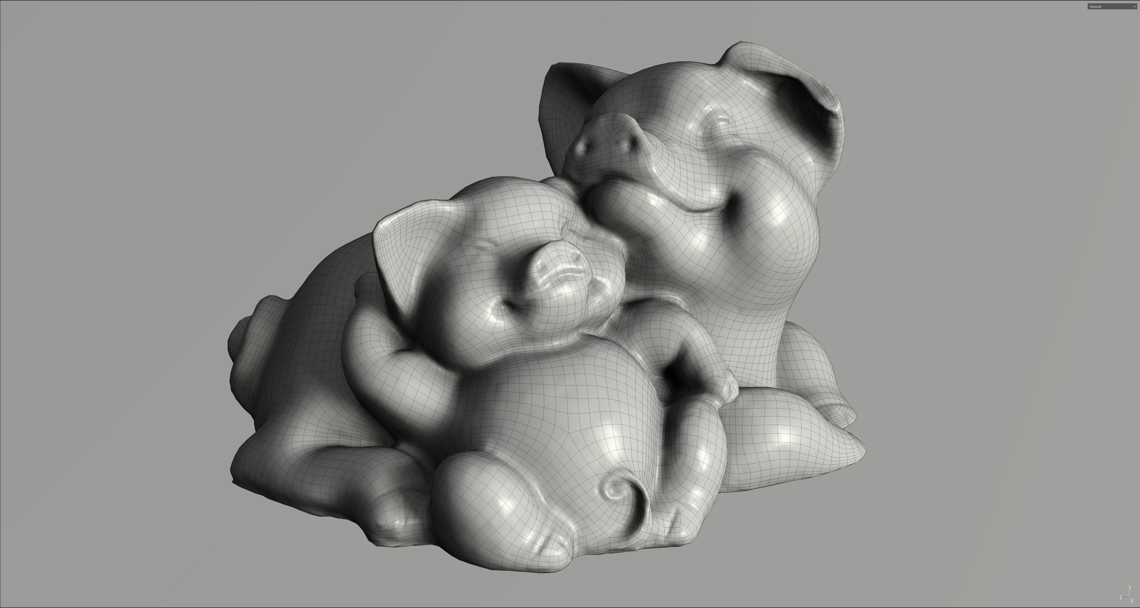 3D model Pig Sculpture 3d with 4k texture pack VR / AR / low-poly ...