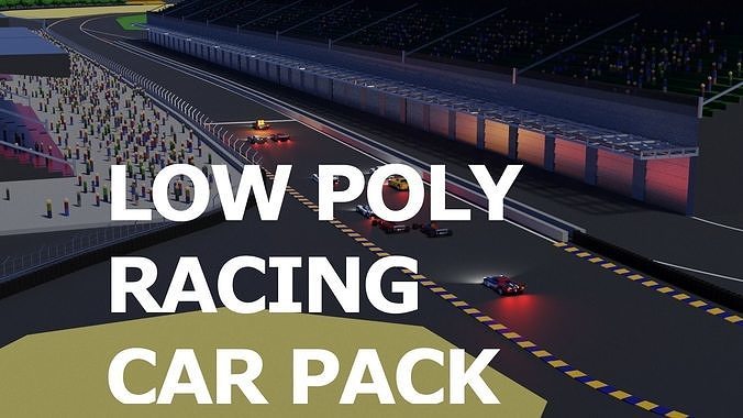 3D model Low Poly Racing Car Pack VR / AR / low-poly | CGTrader