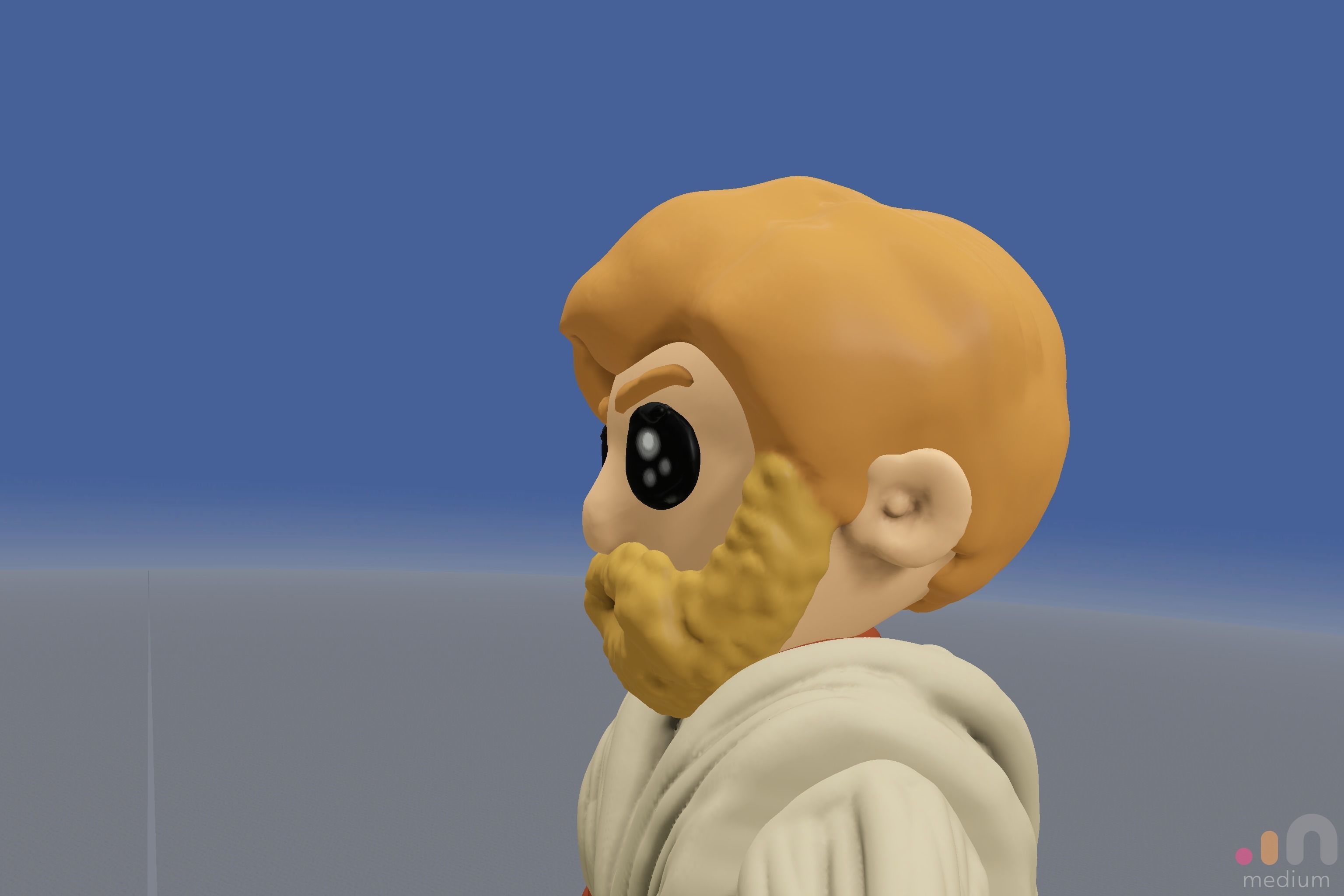 Ewan McGregor Obi Wan Kenobi Chibi version 3D model | CGTrader