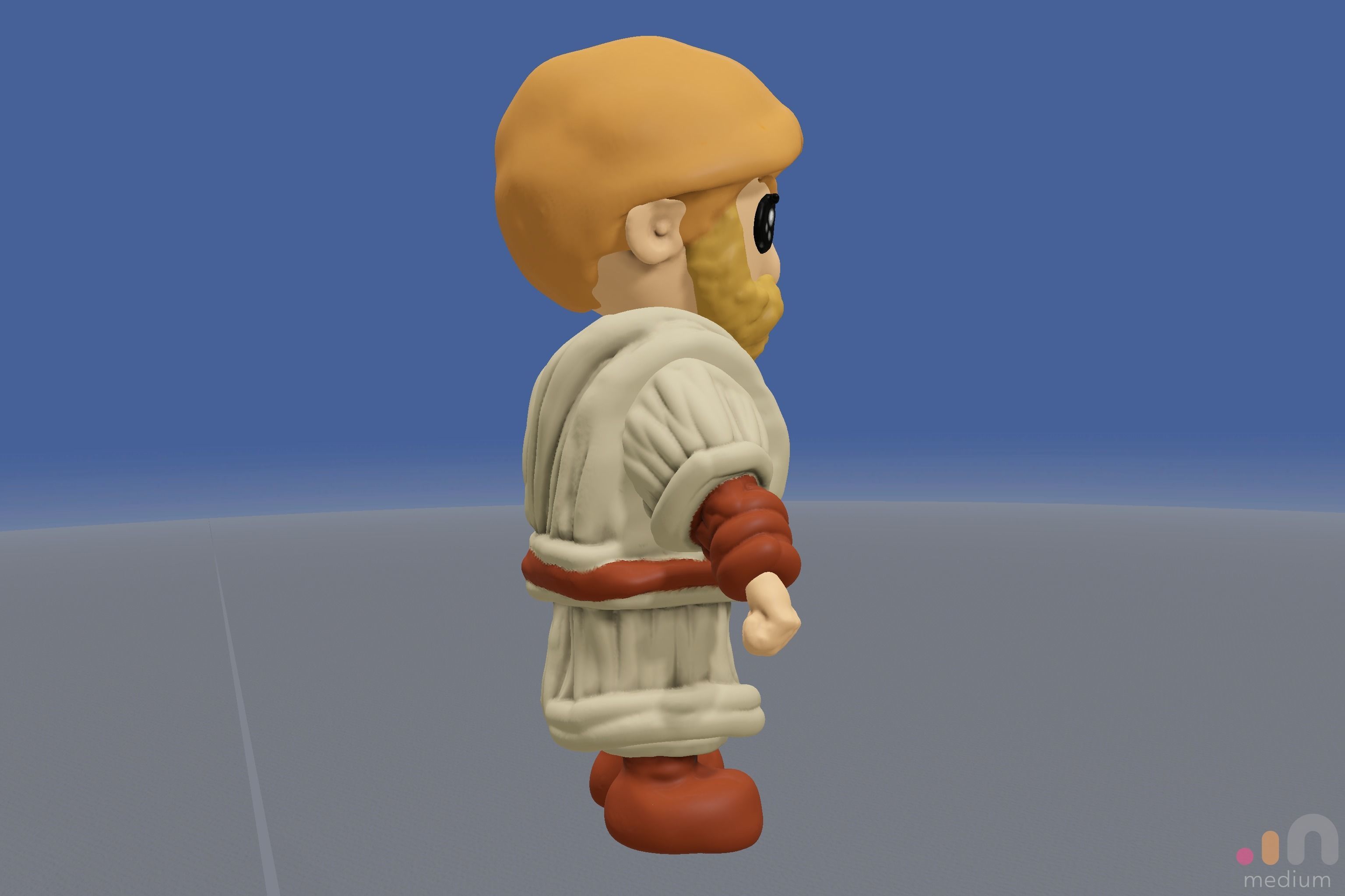 Ewan McGregor Obi Wan Kenobi Chibi version 3D model | CGTrader