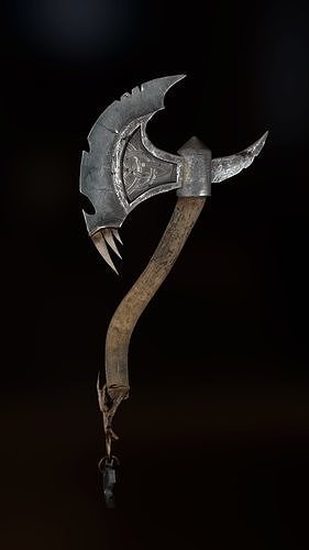 3D model Orc Axe for tough guys VR / AR / low-poly | CGTrader