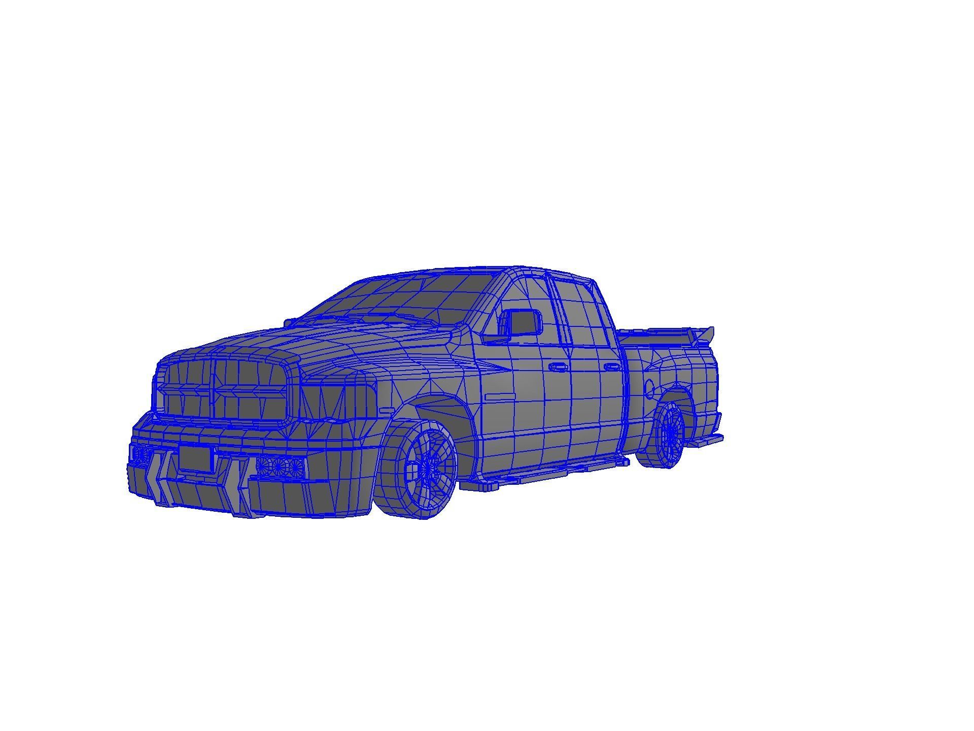 3D model DODGE RAM 1500 SPORT 2003 Custom VR / AR / low-poly | CGTrader
