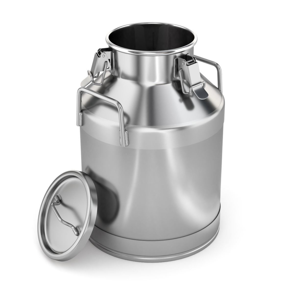 Big Milk Cans with Latch 3D model | CGTrader
