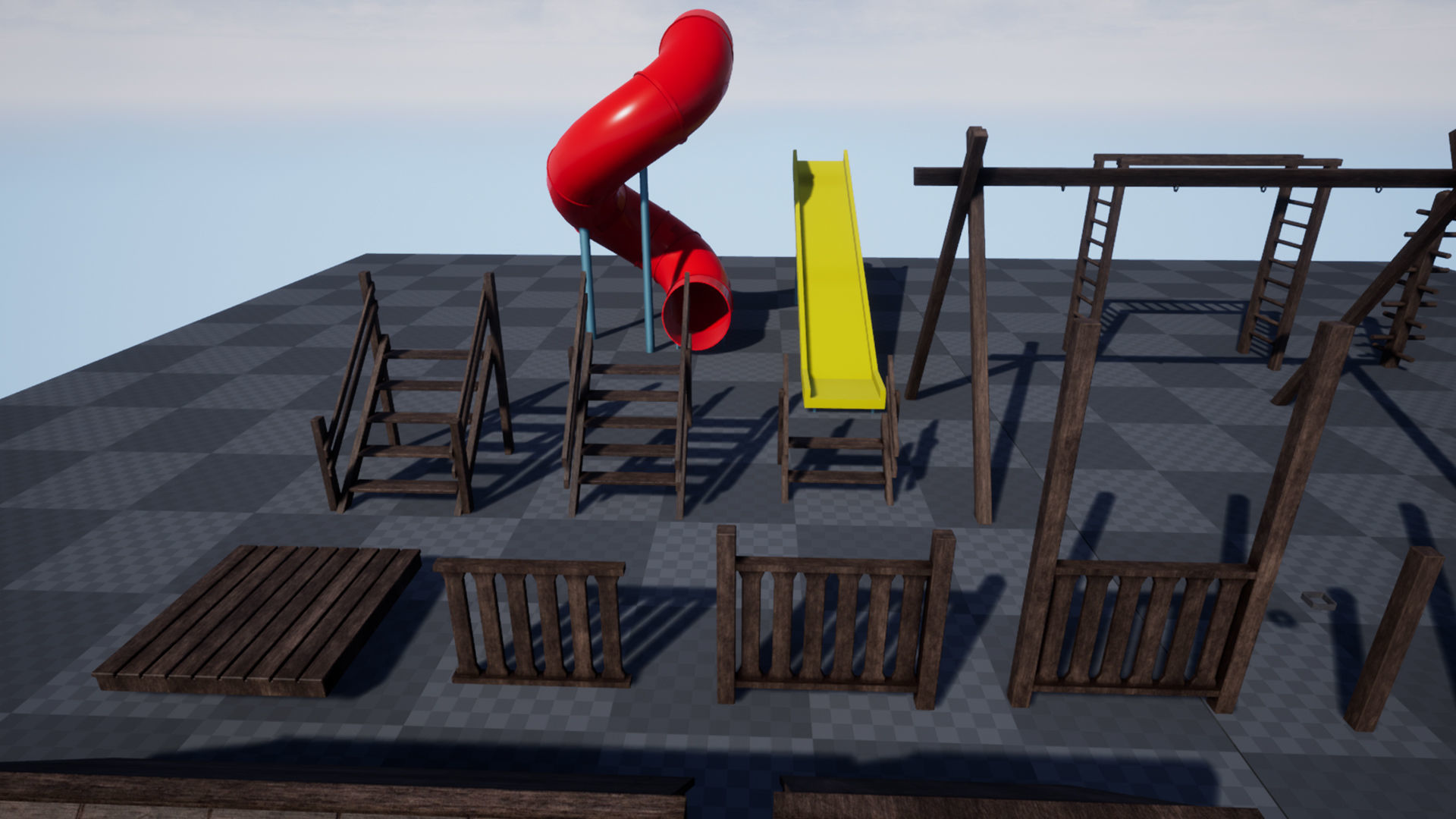 3D model Playground Props Pack Vol1 VR / AR / low-poly | CGTrader