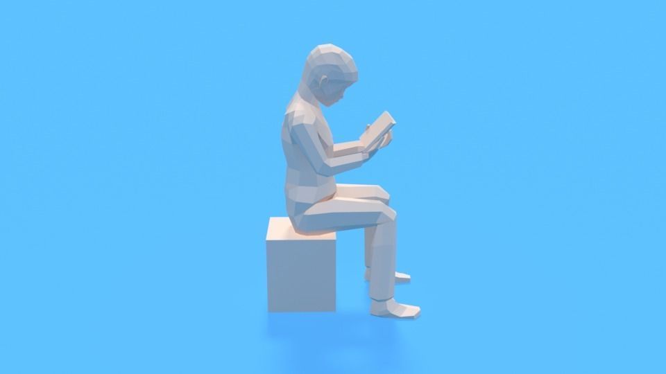 Low Poly Kids Collection | CGTrader