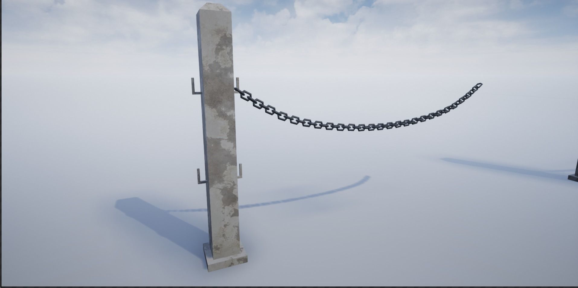 3D model Modular Chained Poles VR / AR / low-poly | CGTrader