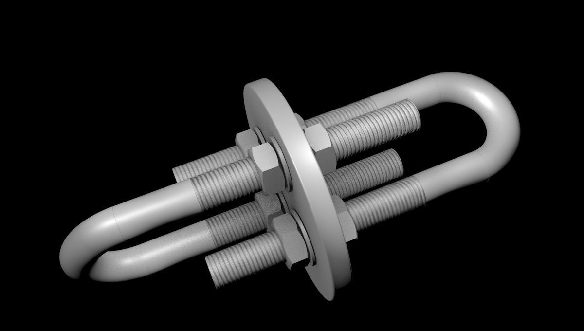 C4D dog bone chain tensioner 3D model | CGTrader