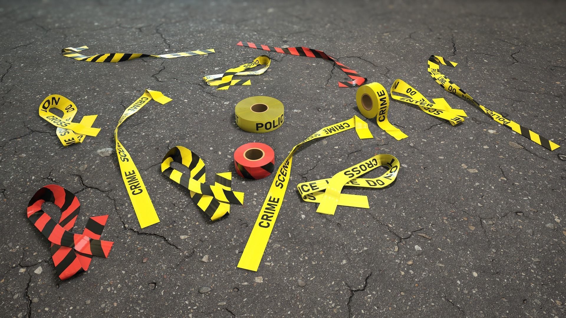 3D model Crime Scene Assets VR / AR / low-poly | CGTrader