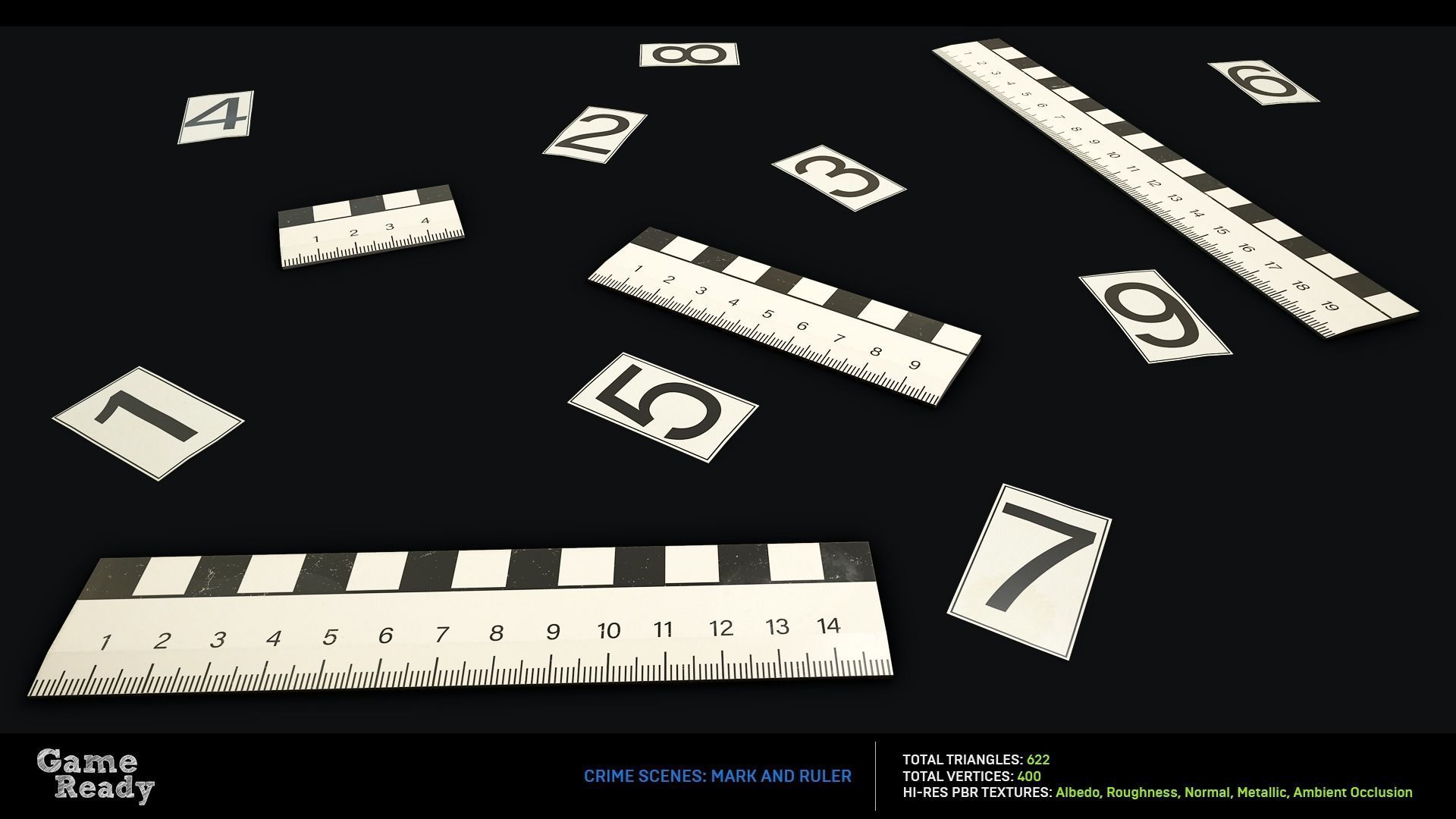 3D model Crime Scene Assets VR / AR / low-poly | CGTrader