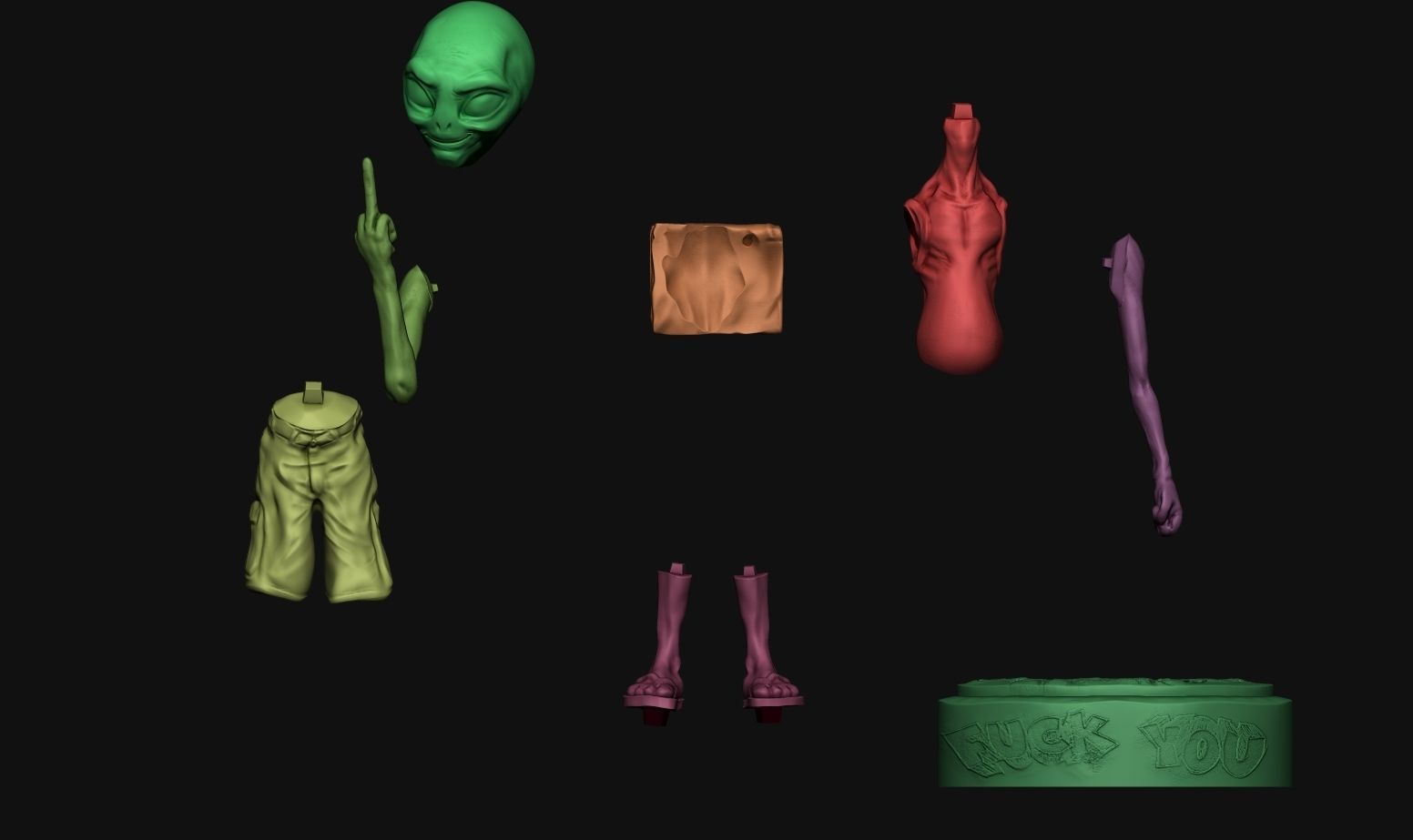 Paul The Alien 3D model 3D printable | CGTrader