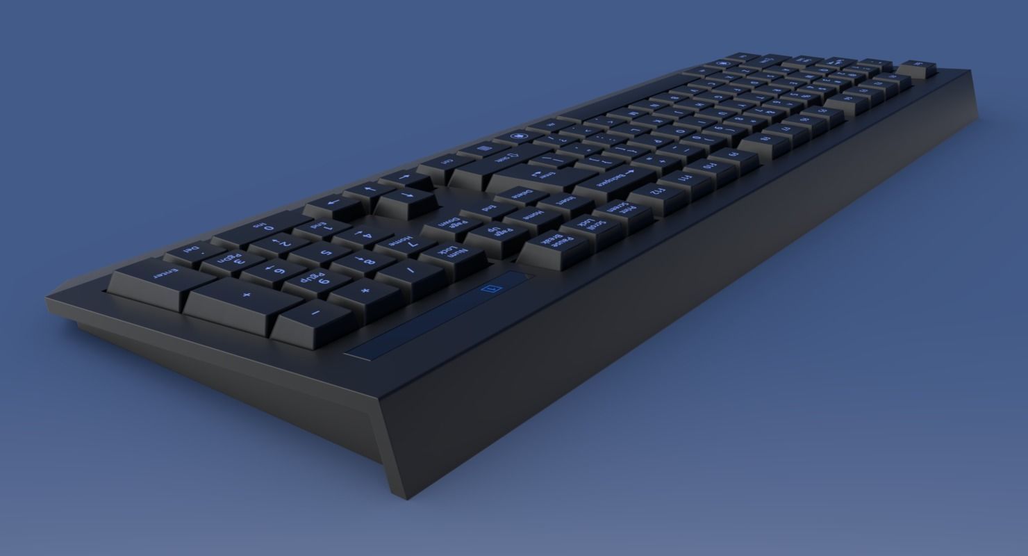 3D model Gaming Keyboard VR / AR / low-poly | CGTrader