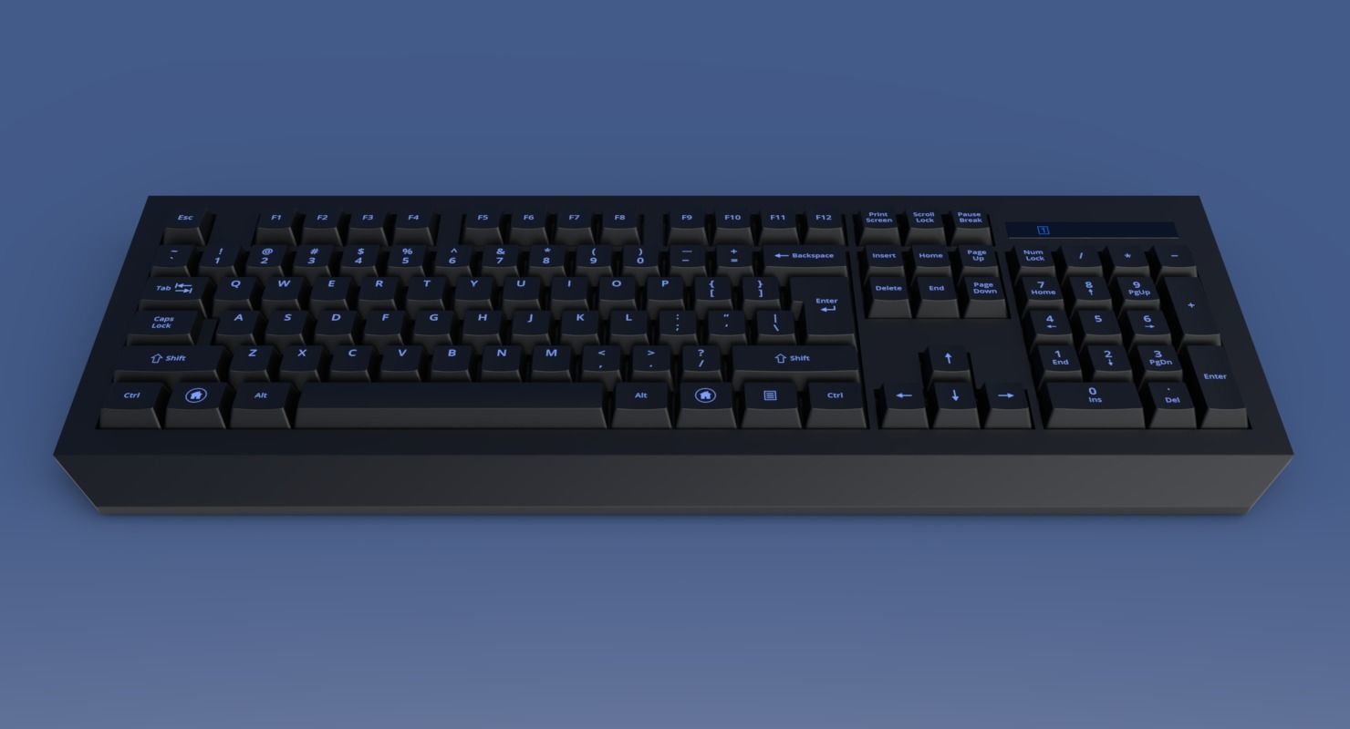 3D model Gaming Keyboard VR / AR / low-poly | CGTrader