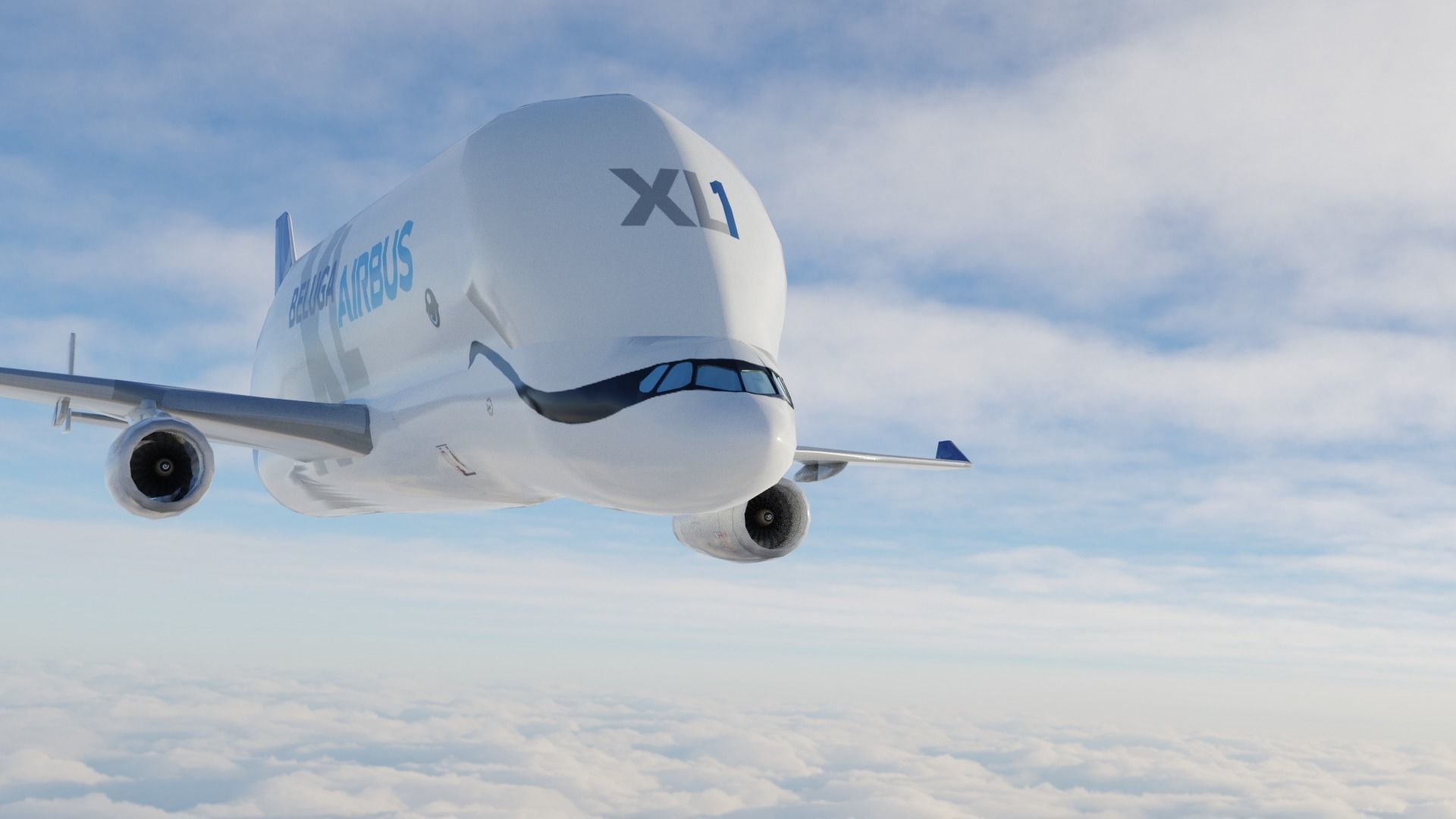 3D model Airbus Beluga XL VR / AR / low-poly | CGTrader