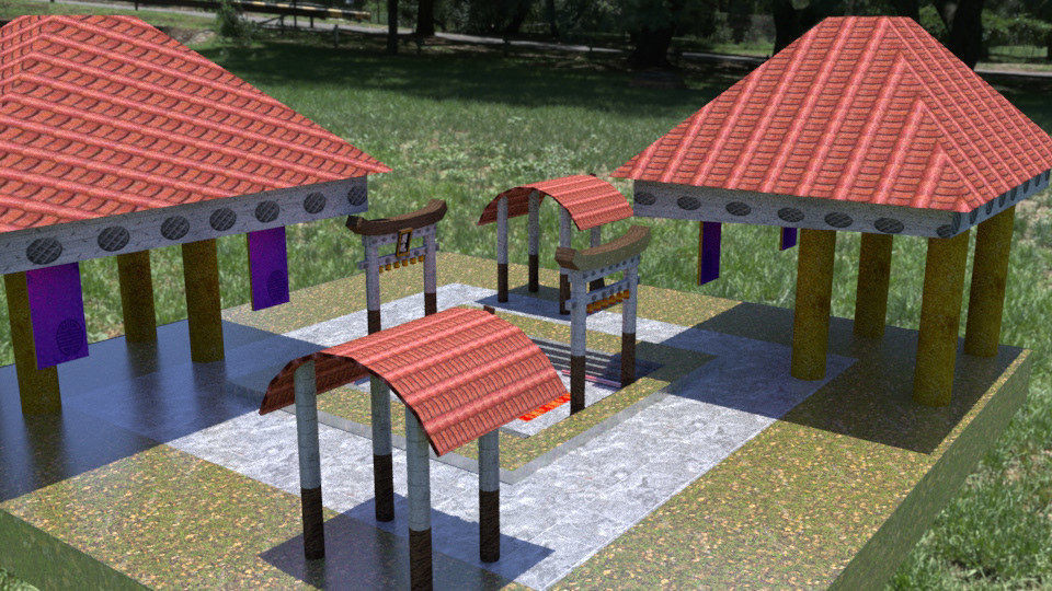 3D model Chinese Fighting Arena VR / AR / low-poly | CGTrader