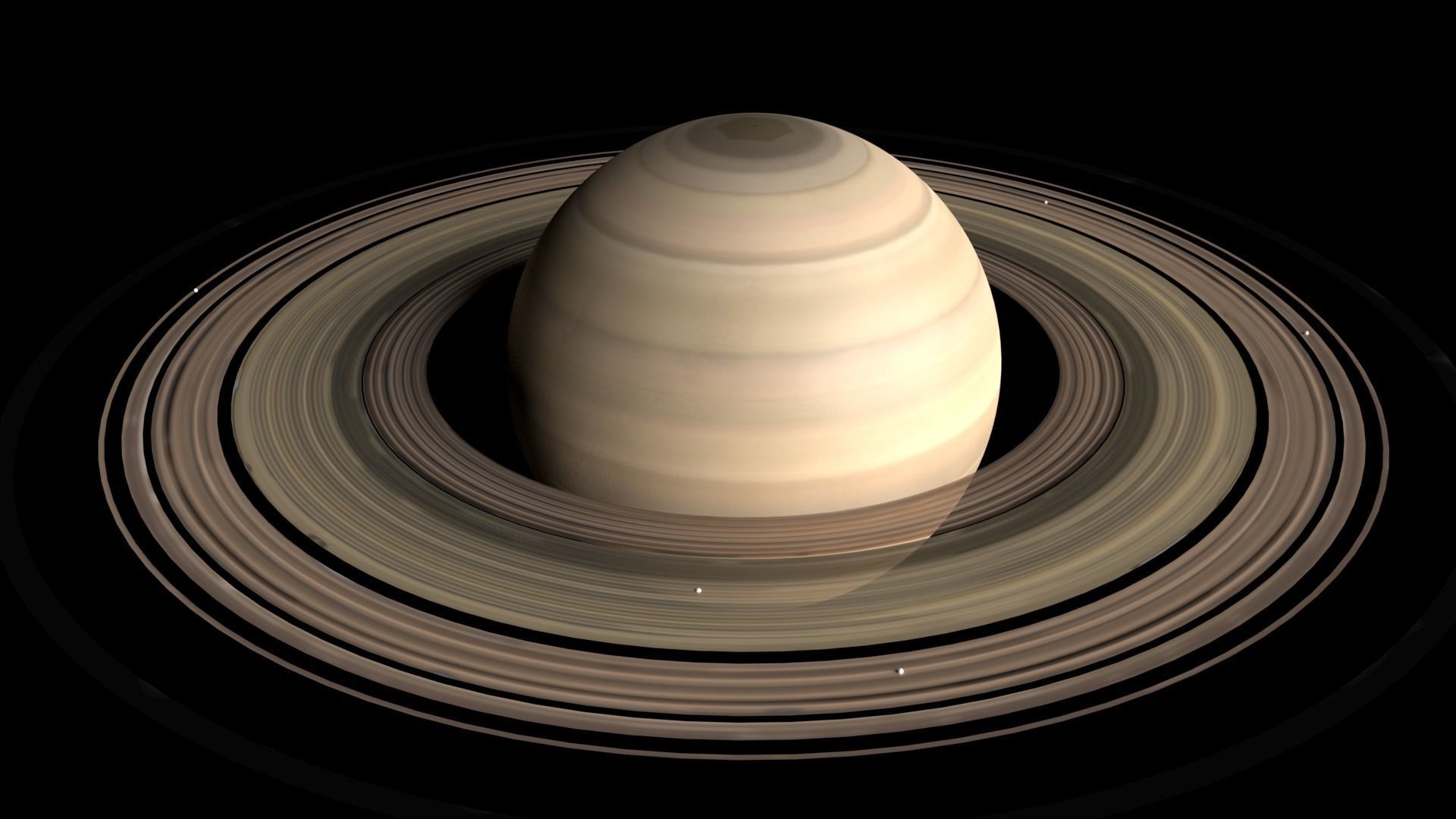 SATURN rings of 3D model animated | CGTrader