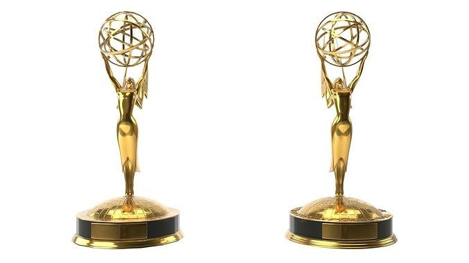 3D model Low-Poly and Hi-Poly Emmy Award Model With PBR Materials VR ...