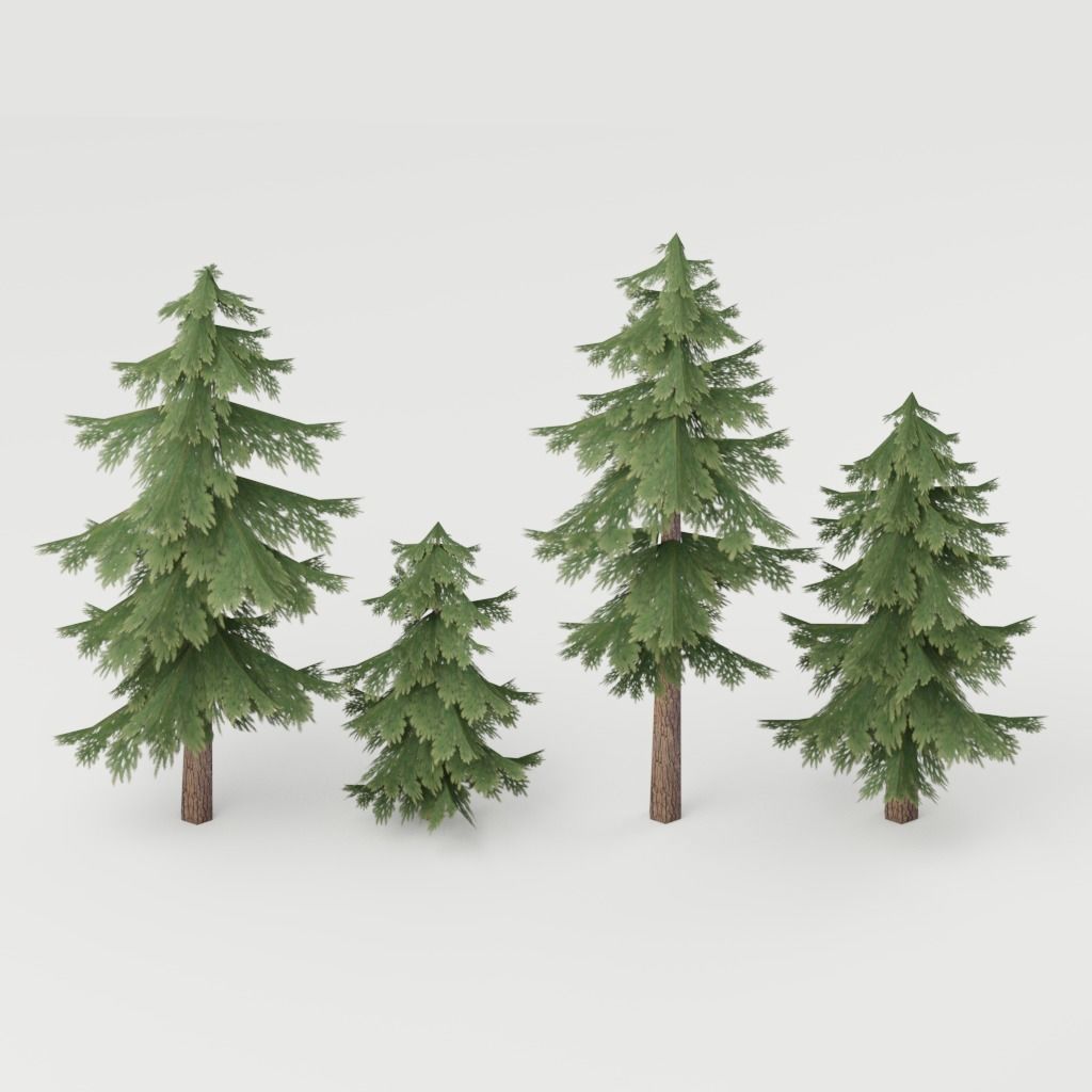 3D model Tree Pack G15 LOD VR / AR / low-poly | CGTrader