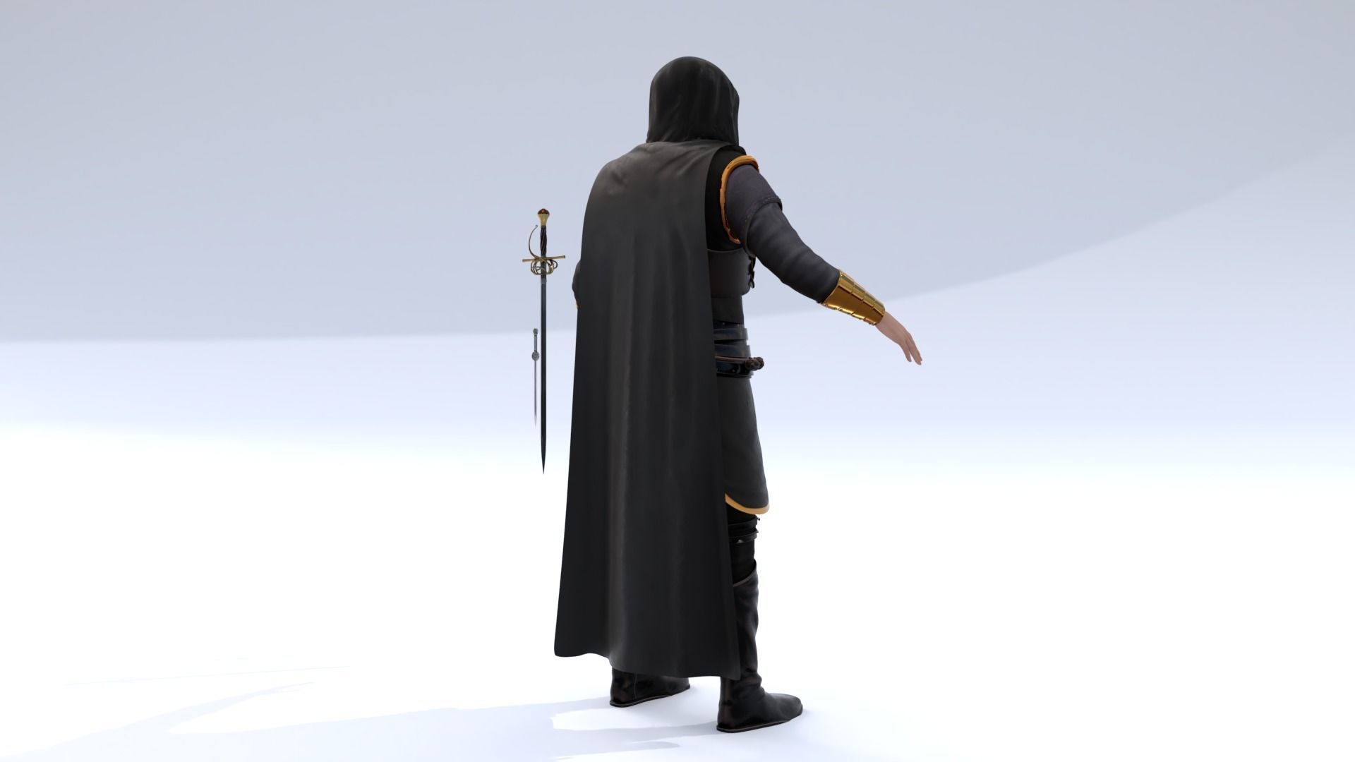 3D model Assassin character VR / AR / low-poly rigged animated | CGTrader