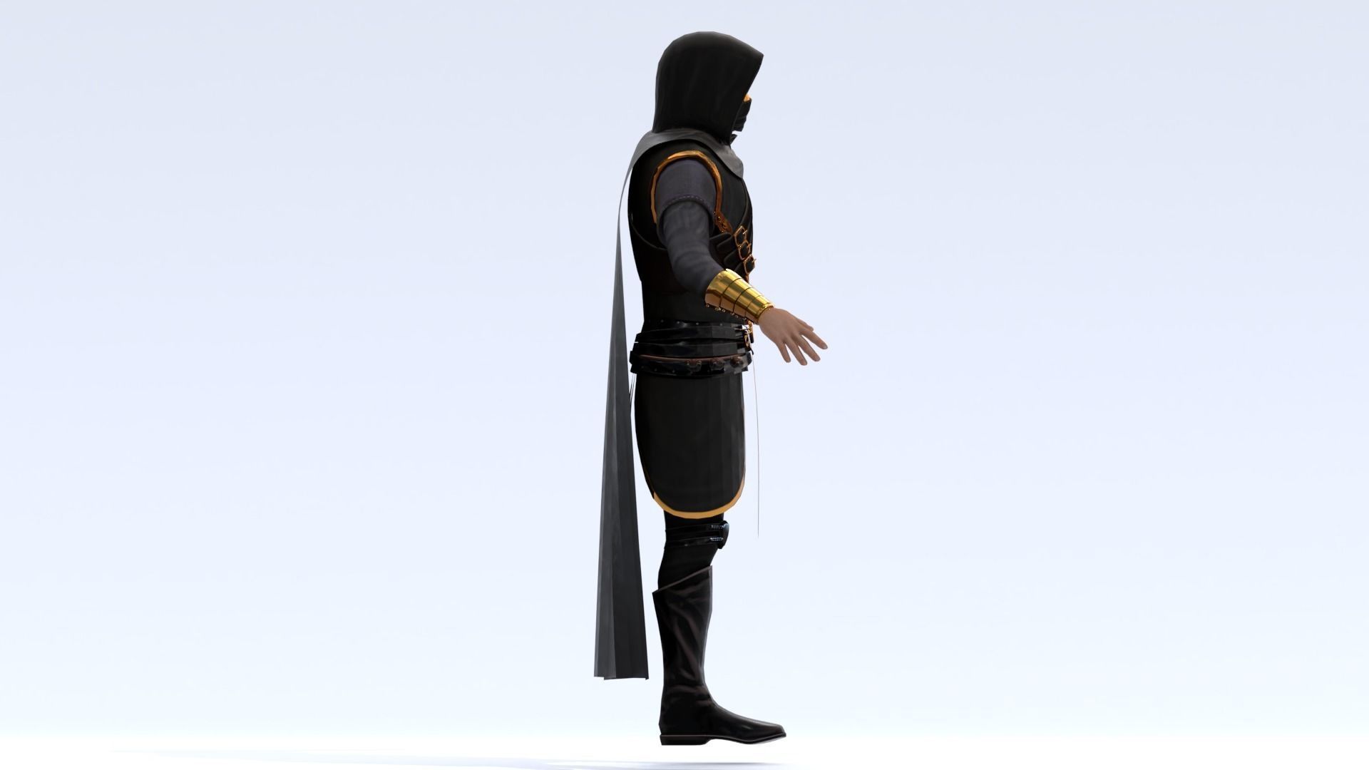 3D model Assassin character VR / AR / low-poly rigged animated | CGTrader