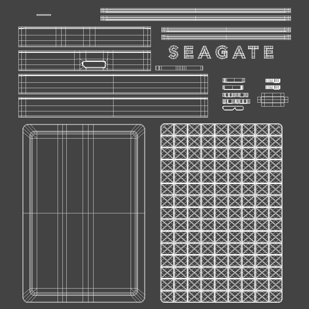 Seagate Expansion External HDD 3D model | CGTrader