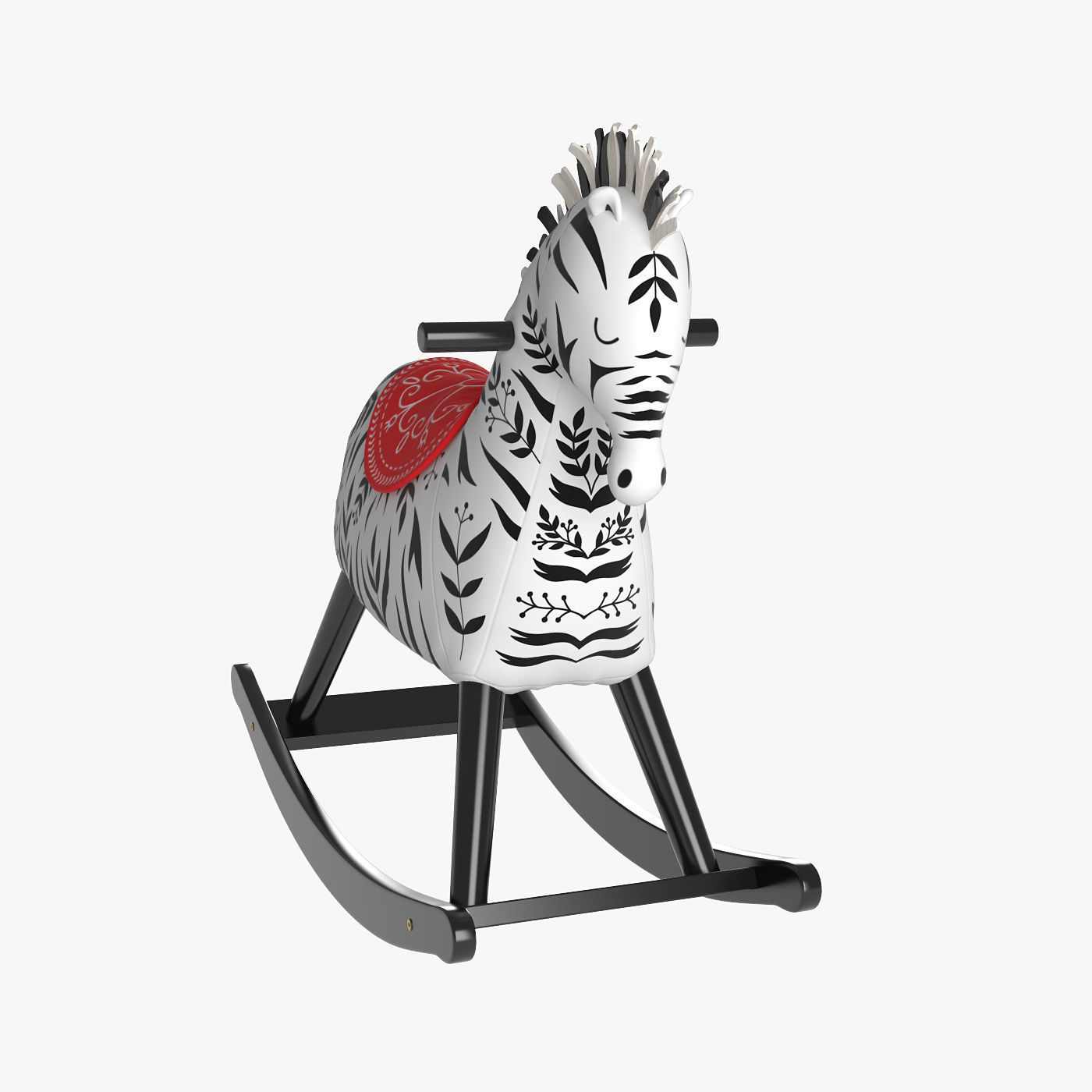 Zebra rocking horse 3D model | CGTrader