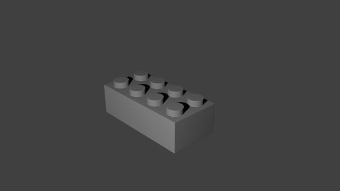 Detail lego block 3D model | CGTrader