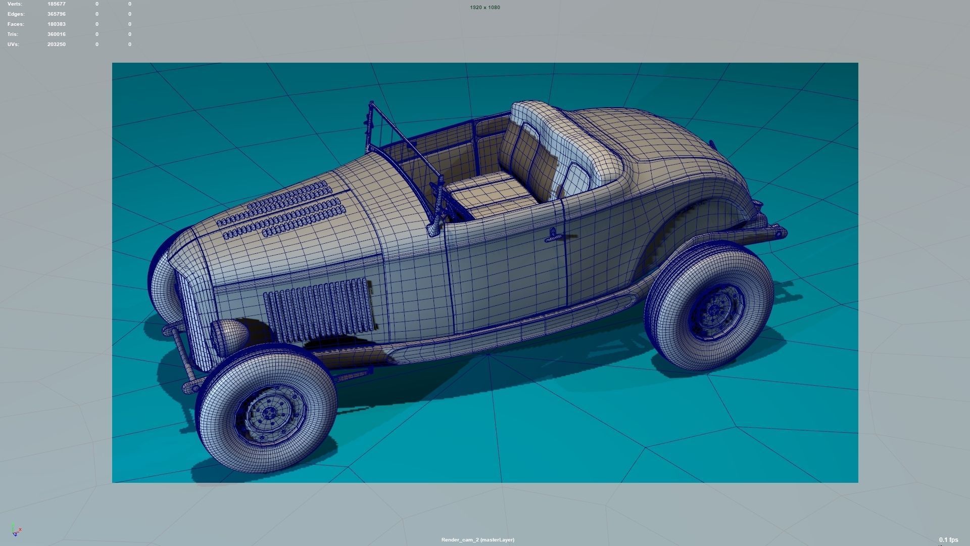 Hot Rod Roadster 3D model | CGTrader