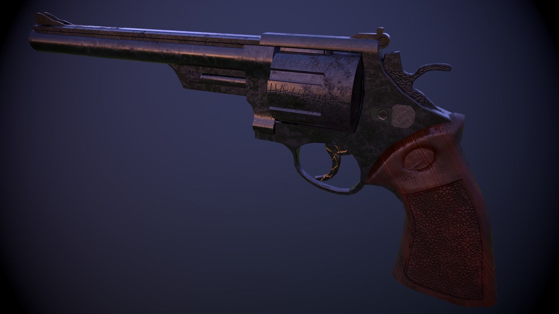 3D model The Jokers Revolver VR / AR / low-poly | CGTrader