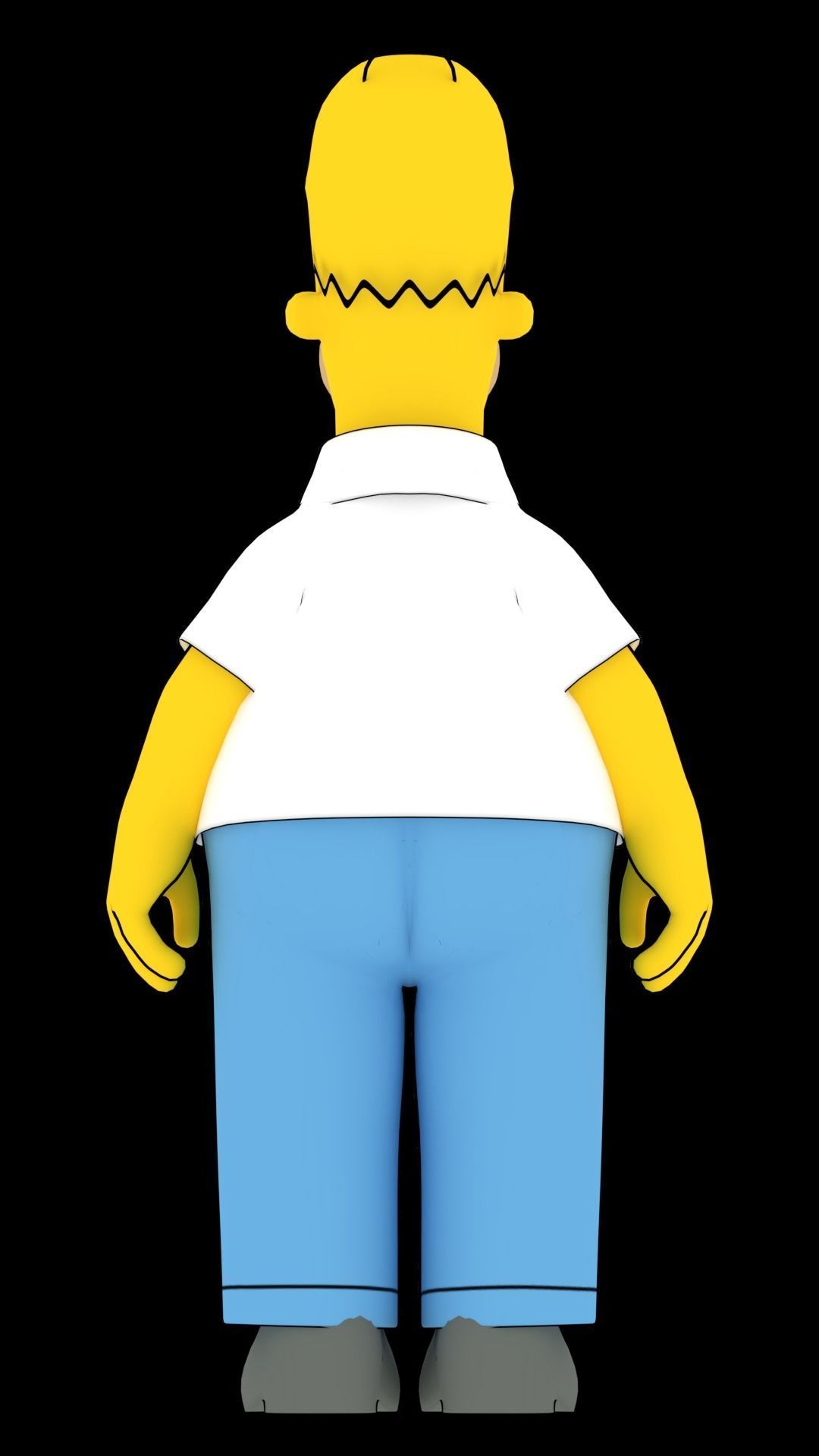 Homer Simpson 3D model rigged | CGTrader
