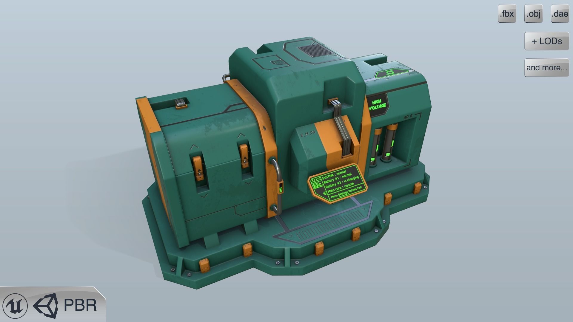 3D model Sci-fi energy node VR / AR / low-poly | CGTrader