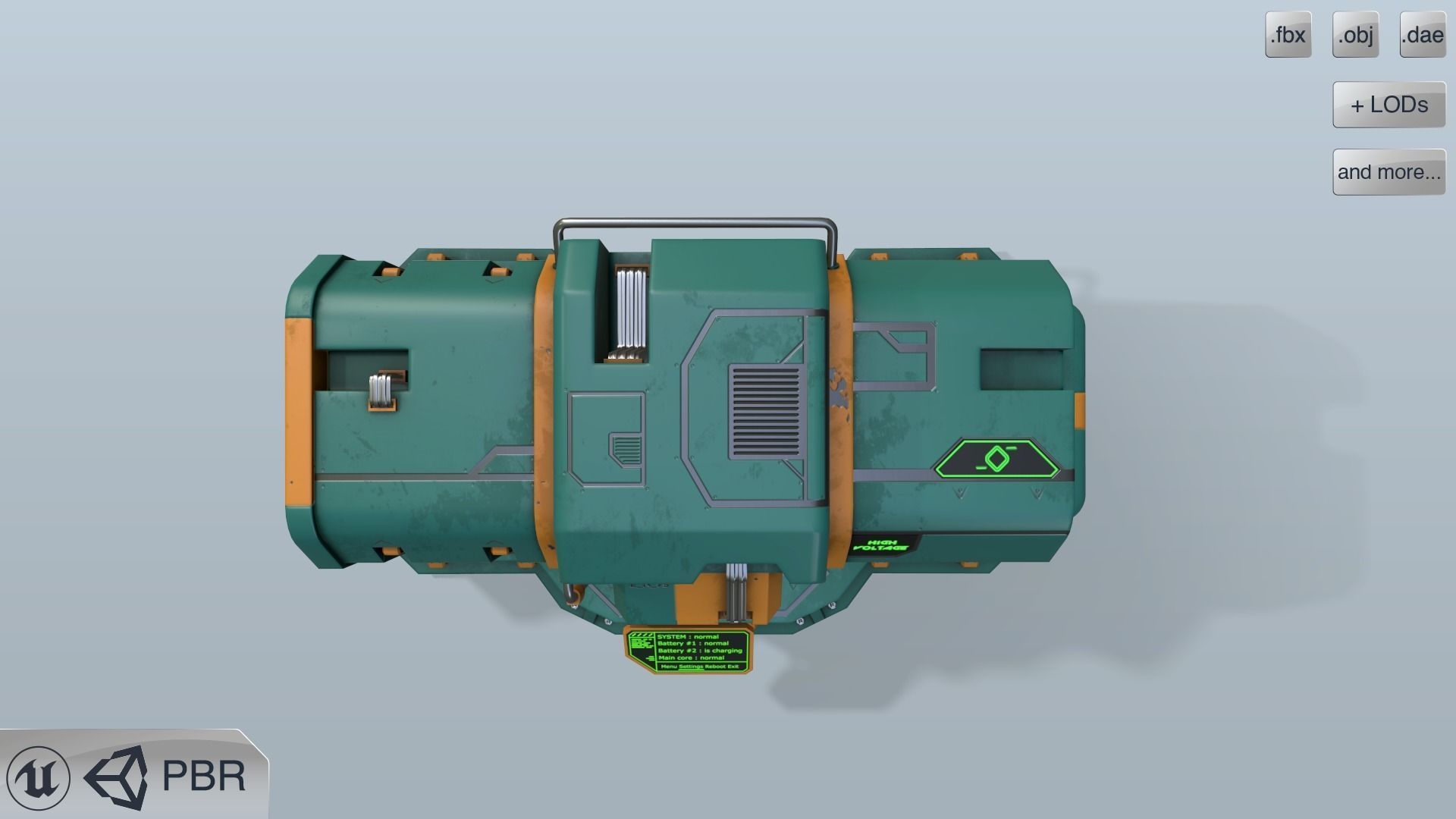 3D model Sci-fi energy node VR / AR / low-poly | CGTrader