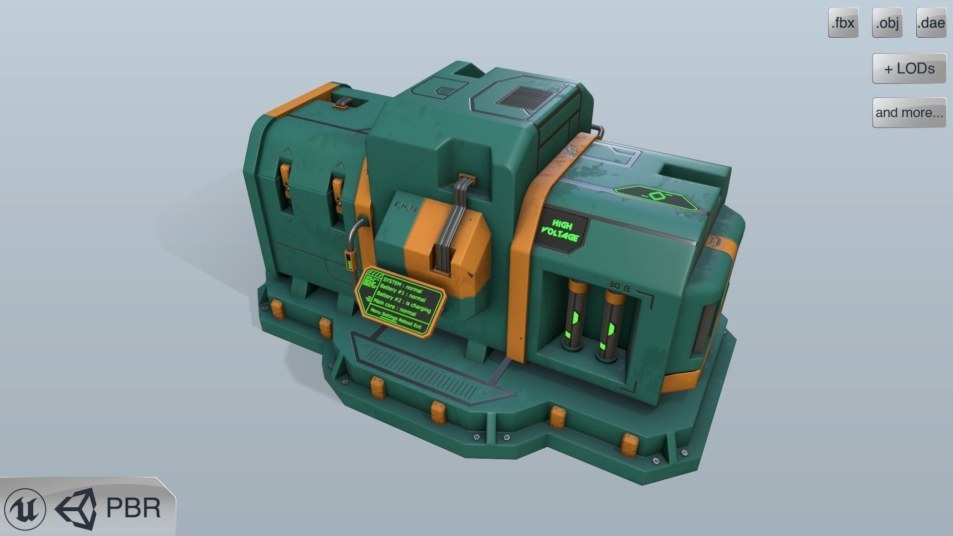 3D model Sci-fi energy node VR / AR / low-poly | CGTrader