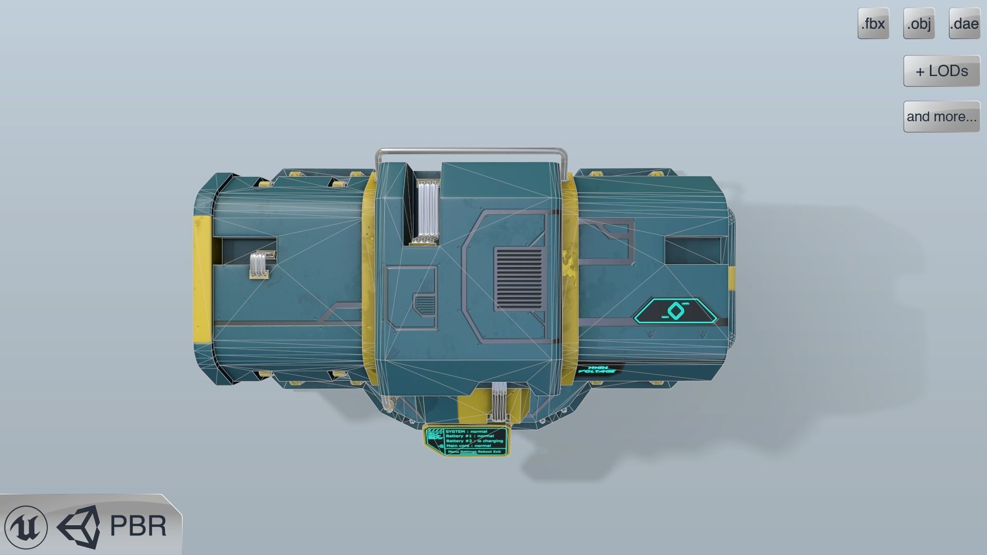 3D model Sci-fi energy nodes VR / AR / low-poly | CGTrader