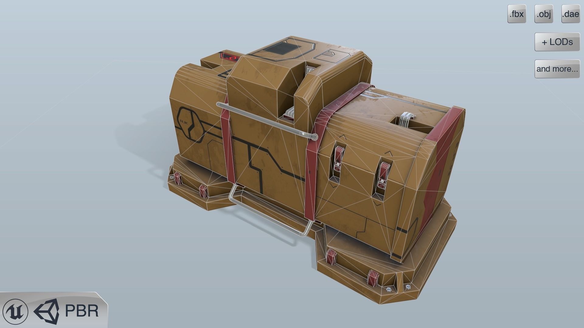 3D model Sci-fi energy nodes VR / AR / low-poly | CGTrader