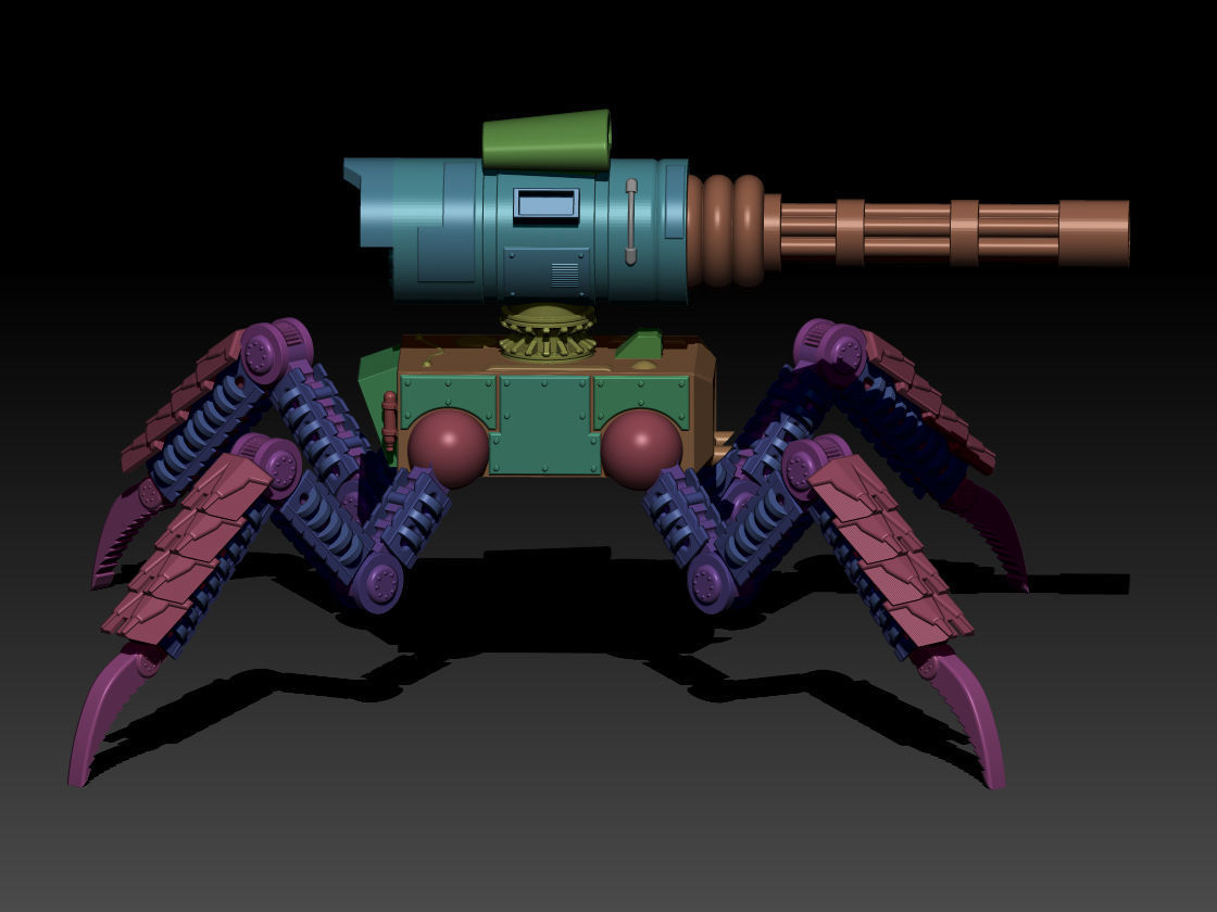 Walking Sentry Turret 3D model | CGTrader