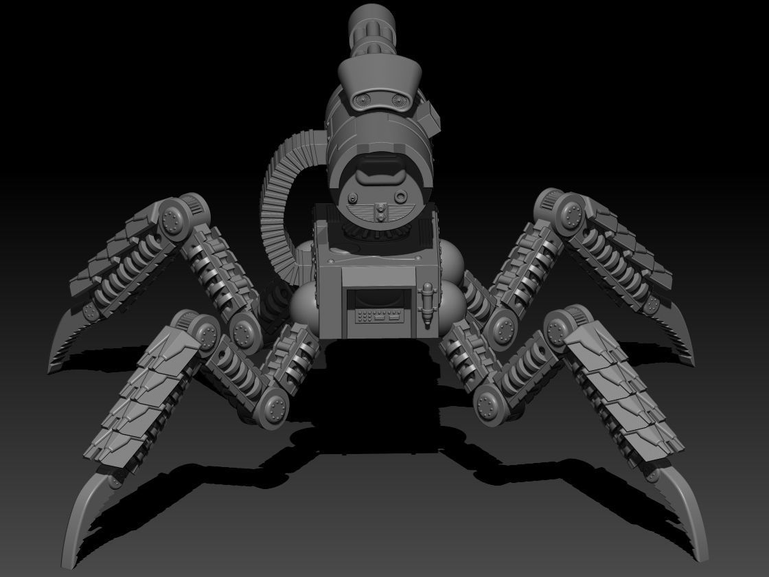 Walking Sentry Turret 3D model | CGTrader