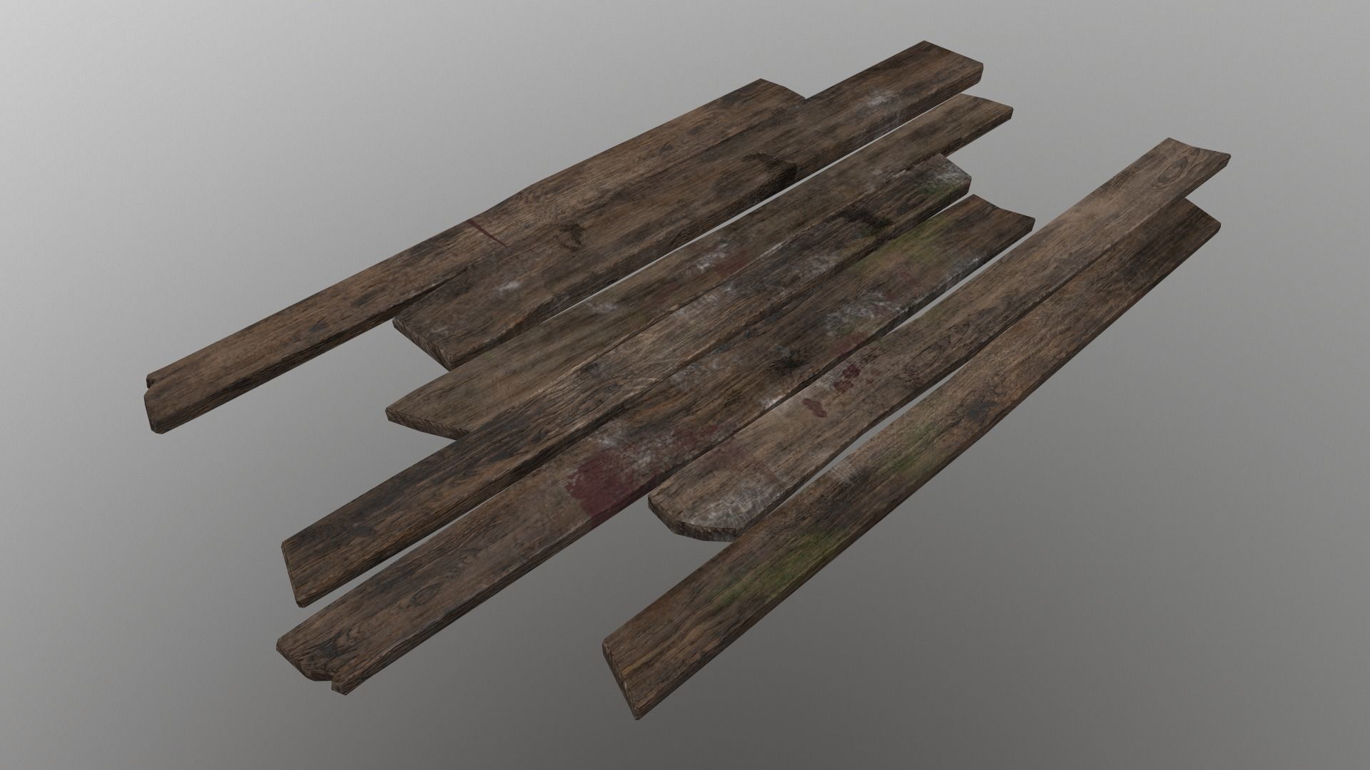 3D model Wooden planks VR / AR / low-poly | CGTrader