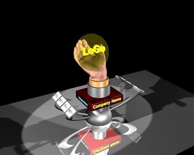 Motion Stand for Book and Logo 3D model animated | CGTrader
