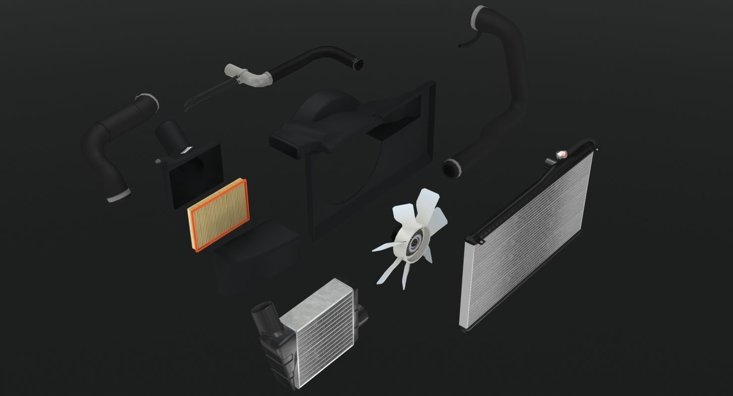 3D model Toyota 2JZ GTE engine VR / AR / low-poly | CGTrader